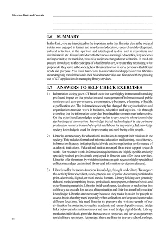 Role of Libraries in society | PDF