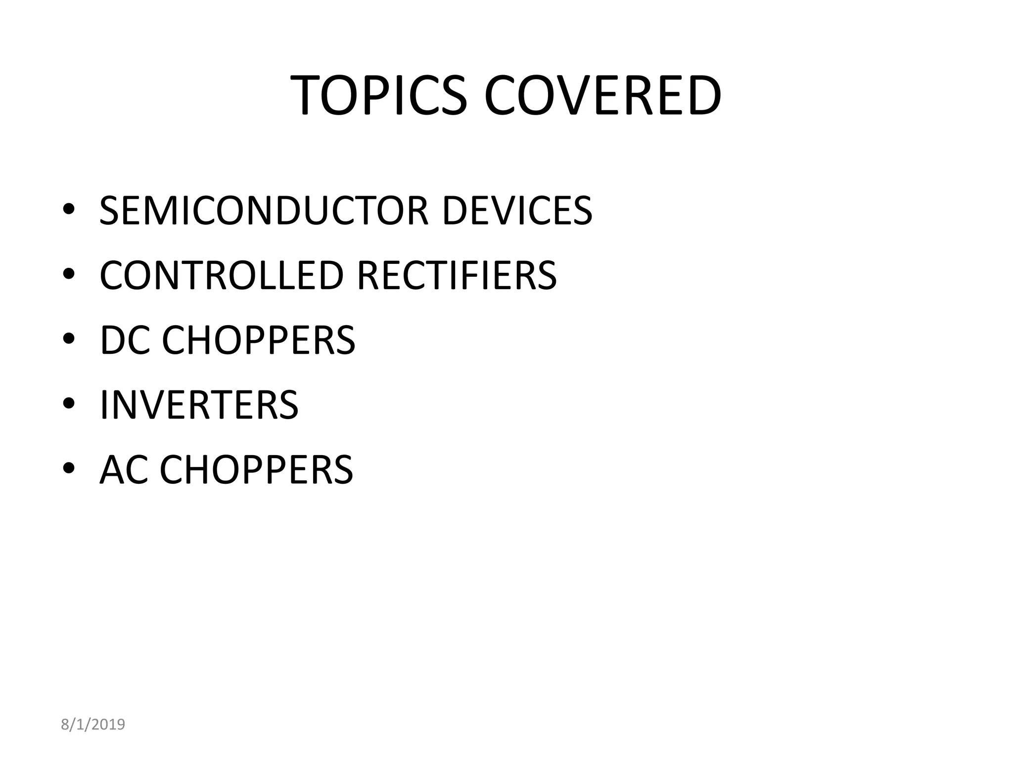 Unit-1 Power Semiconductor devices | PPTX