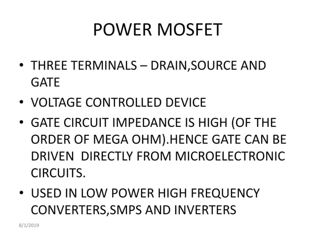 Unit-1 Power Semiconductor devices | PPTX | Consumer Electronics ...