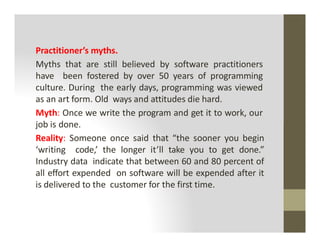 Various Process of Software Engineering notes | PPT