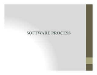 Various Process of Software Engineering notes | PPT
