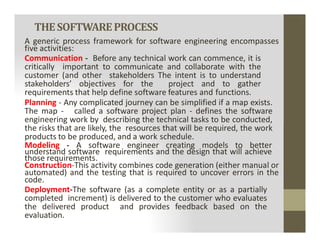 Various Process of Software Engineering notes | PPT