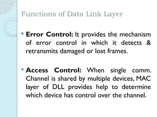 Computer Networks - OSI Model and its functions | PPT