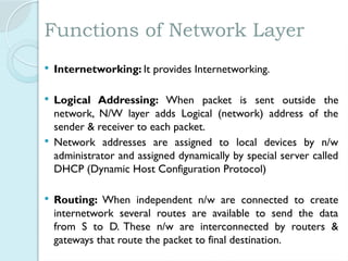 Computer Networks - OSI Model and its functions | PPT