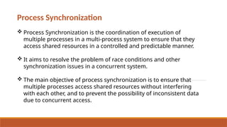 Advanced Operating Systems- Process Synchronization | PPTX | Operating Systems | Computer ...