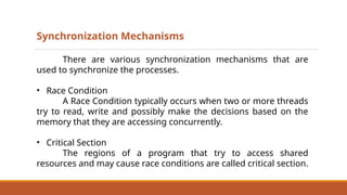 Advanced Operating Systems- Process Synchronization | PPTX | Operating Systems | Computer ...