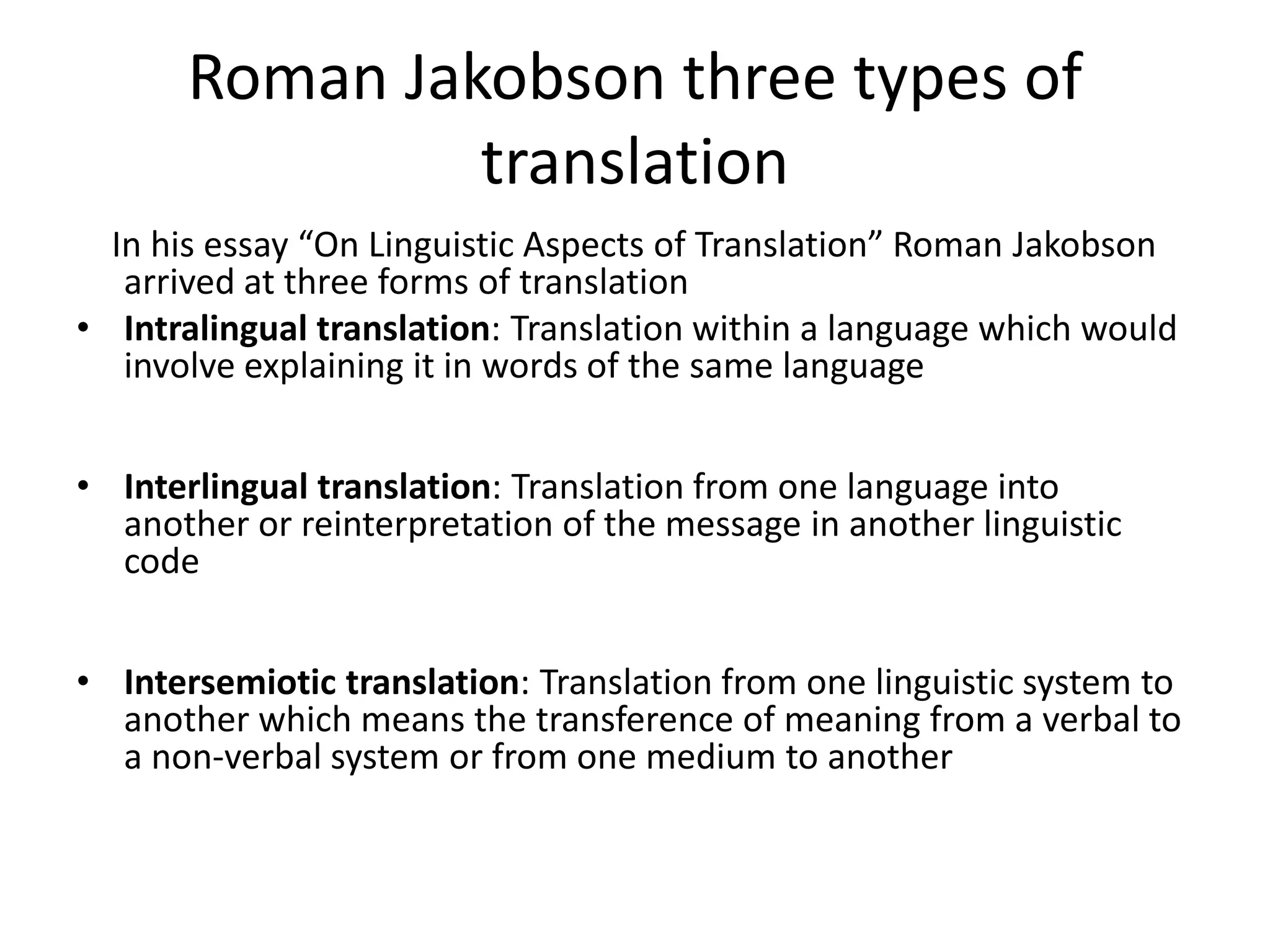 Introduction to Translation Theory | PPTX