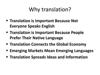 Introduction to Translation Theory | PPTX