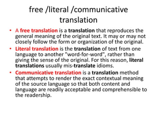 Introduction to Translation Theory | PPTX