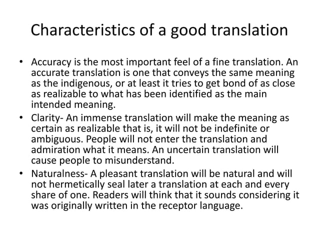 Introduction to Translation Theory | PPTX