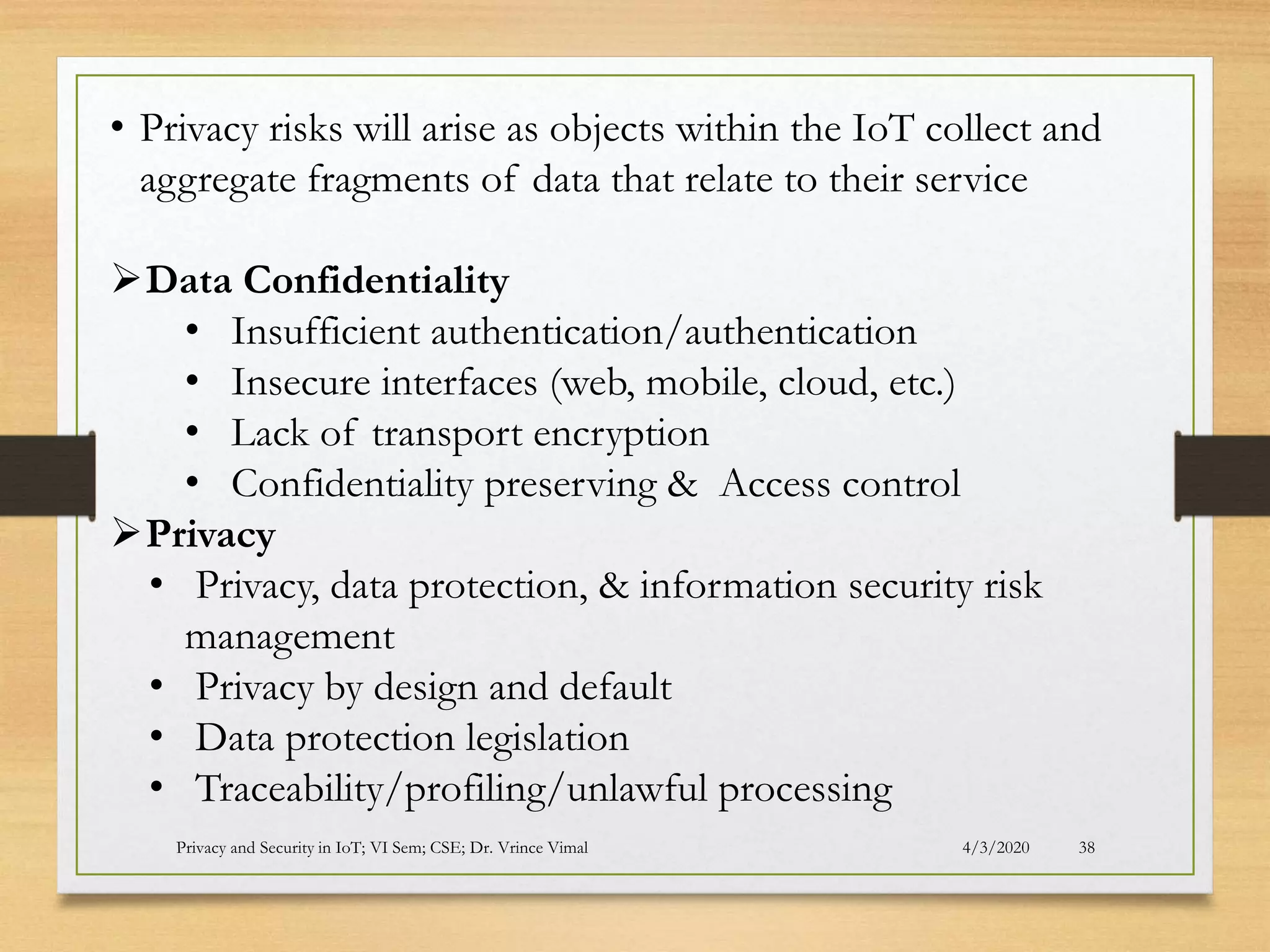 Security Requirements in IoT Architecture | PPT