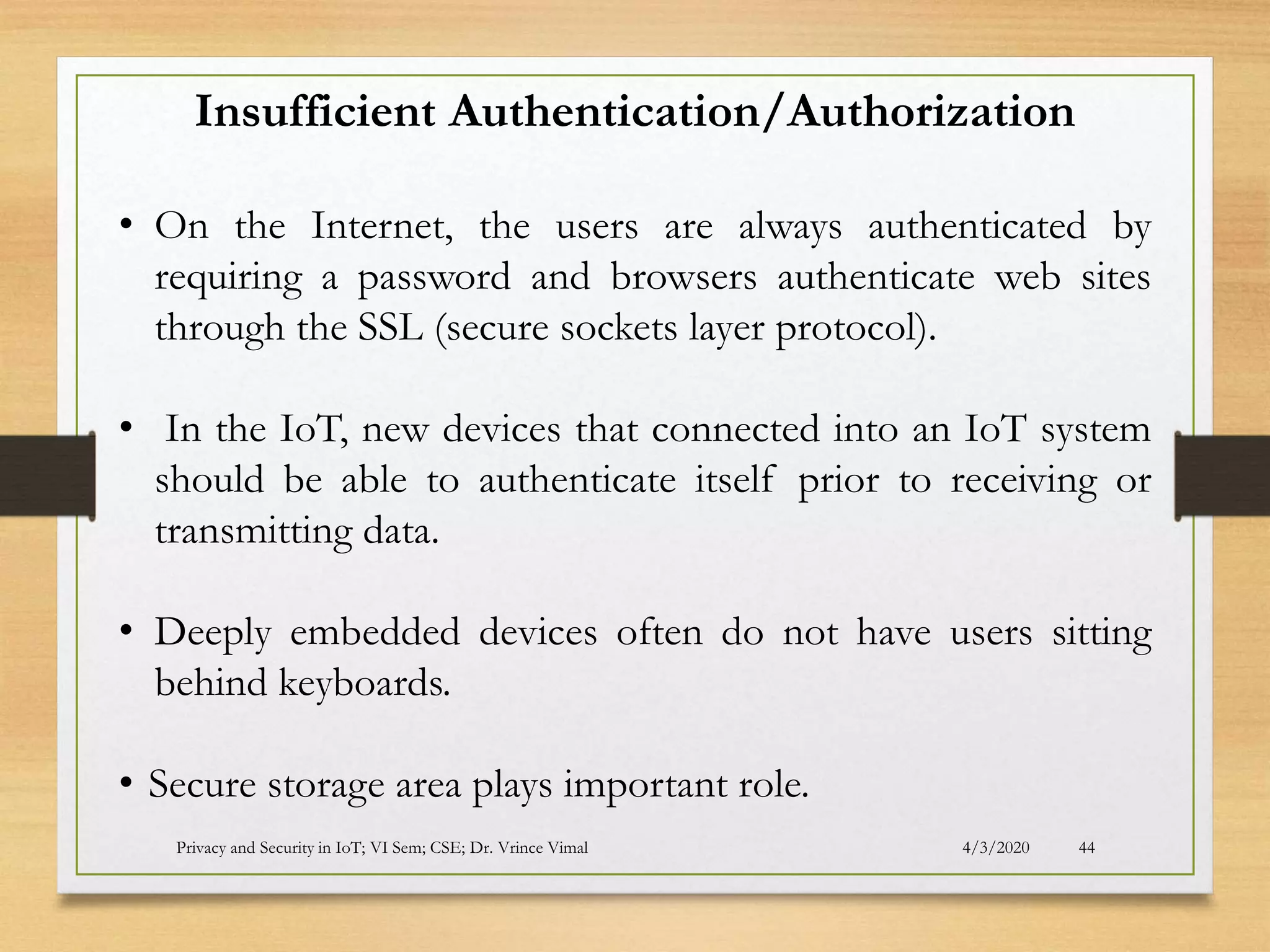 Security Requirements in IoT Architecture | PPT