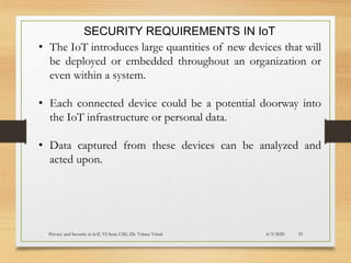 Security Requirements in IoT Architecture | PPT
