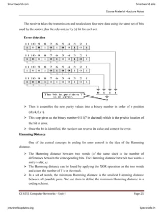 fundamentals & link layers jntuk material | PDF