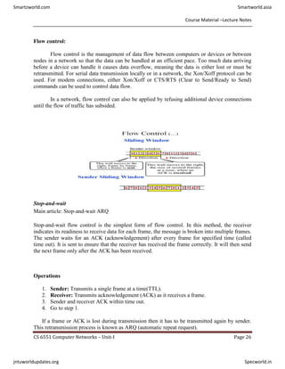 fundamentals & link layers jntuk material | PDF