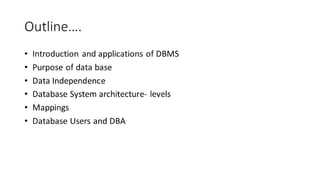DBMS Unit - 1 Database System Architecture | PPT