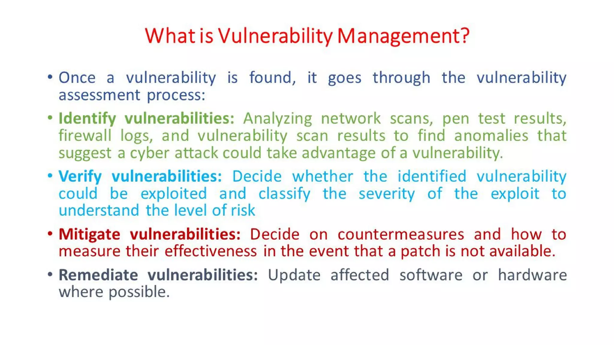 Cyber Security - Unit - 1 - Systems Vulnerability Scanning Overview of Vulnerability Scanning | PDF