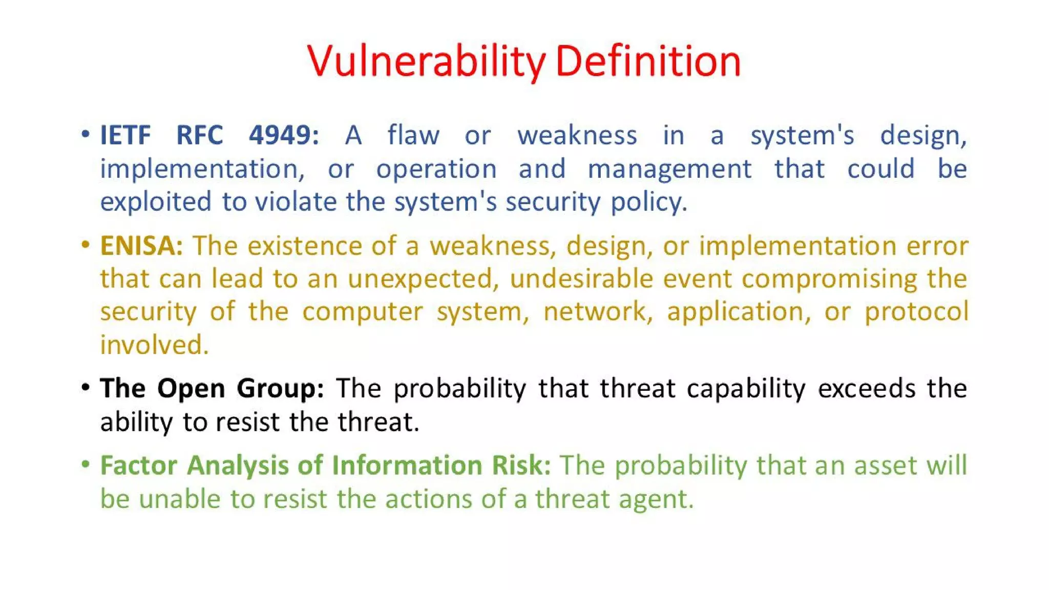 Cyber Security - Unit - 1 - Systems Vulnerability Scanning Overview of Vulnerability Scanning | PDF