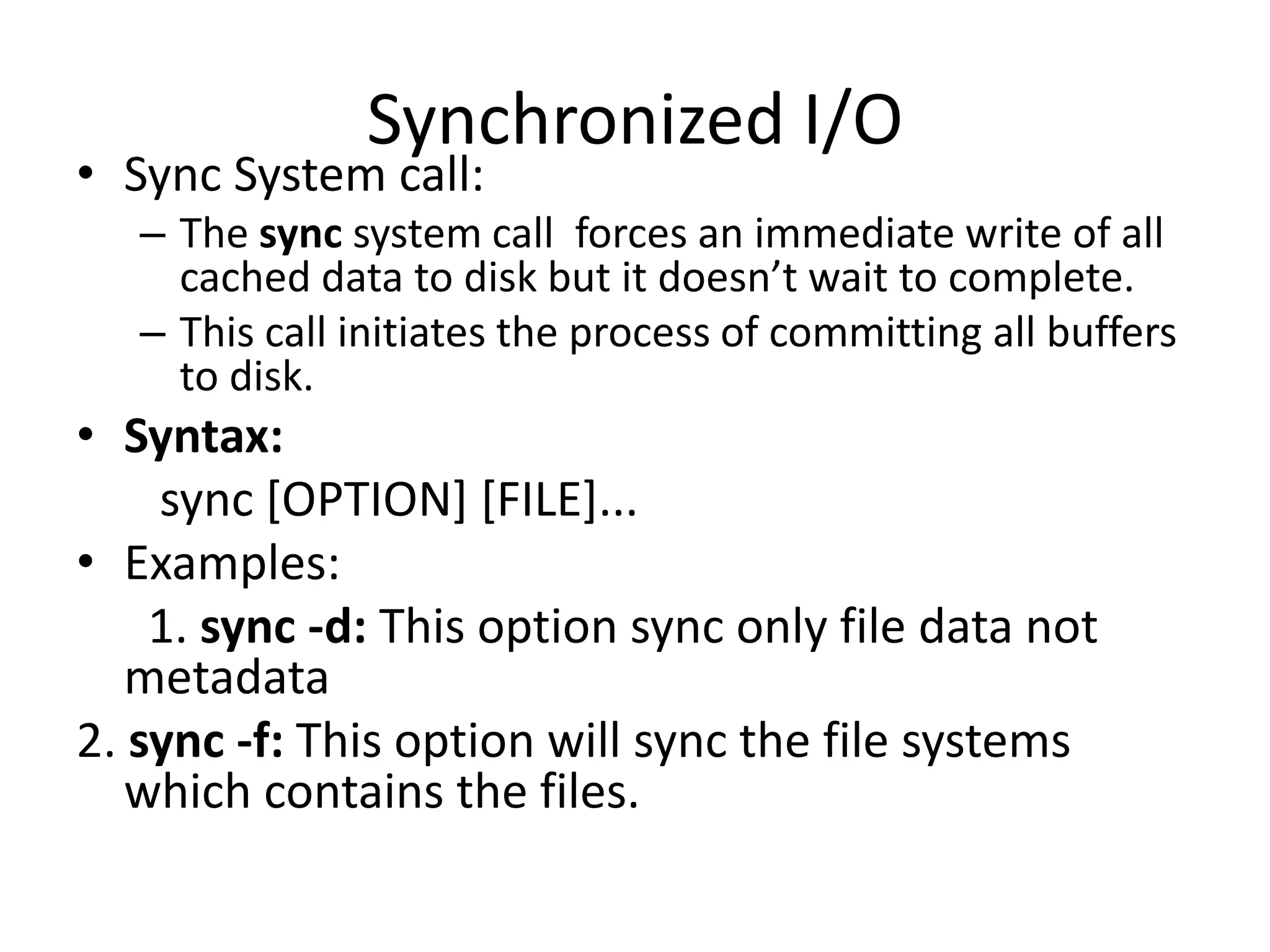 Linux System Programming File Io Ppt