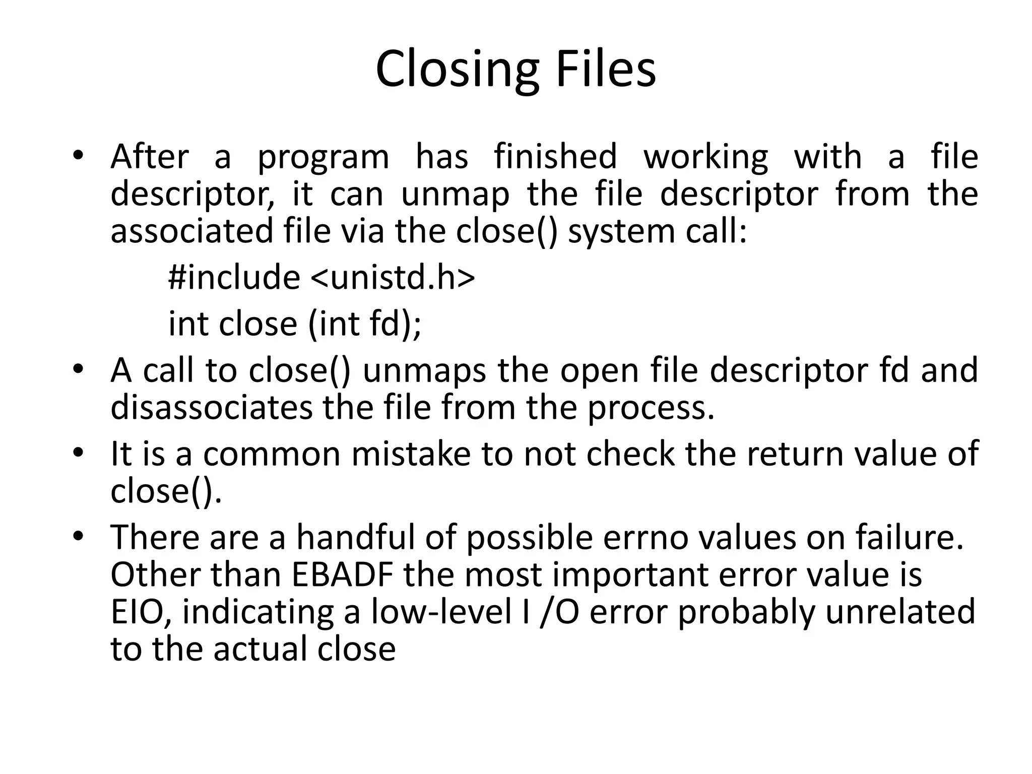 Linux System Programming File Io Ppt