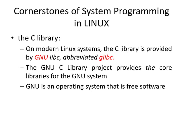 Linux System Programming File Io Ppt