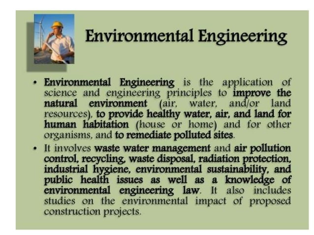 ENVIRONMENTAL ENGINEERING | PPTX