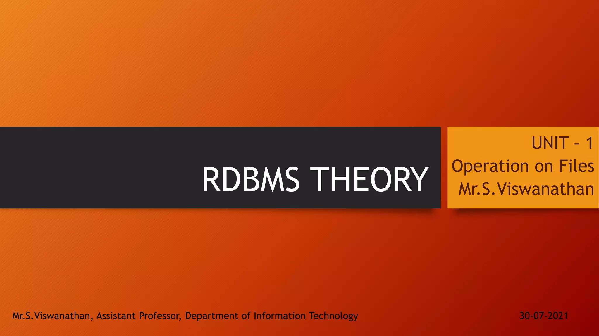 Operation on Files | PPTX