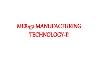 MT-II UNIT I THEORY OF METAL CUTTING | PPT