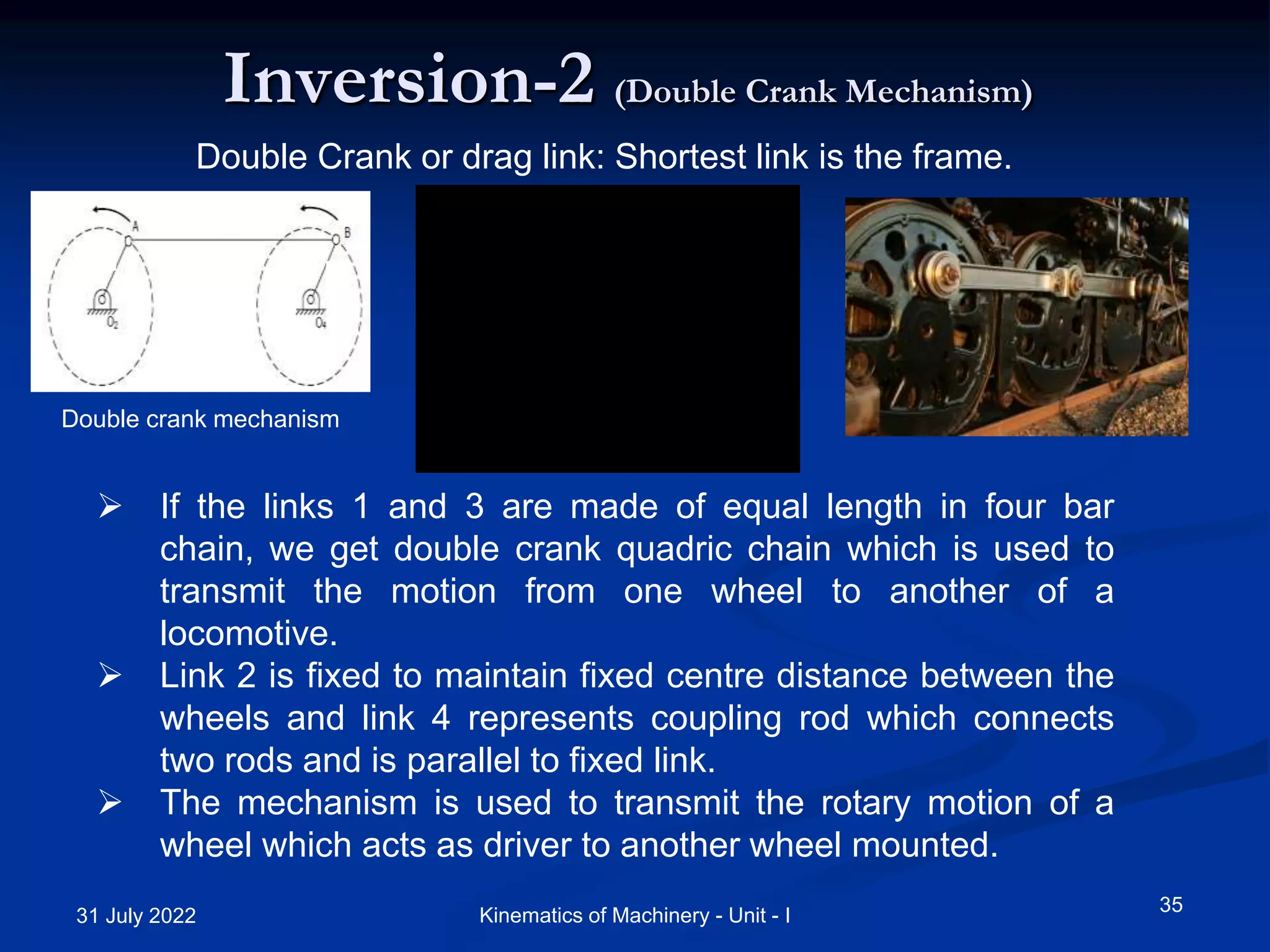 4 bar mechanism and its inversions | PPT