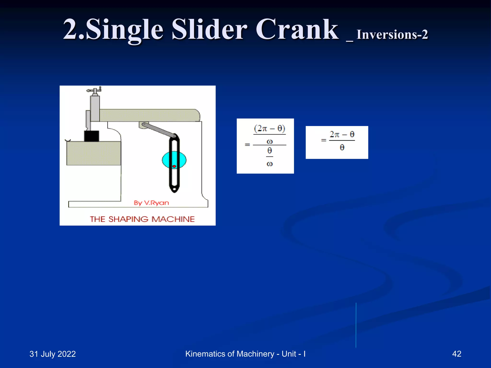 4 bar mechanism and its inversions | PPT
