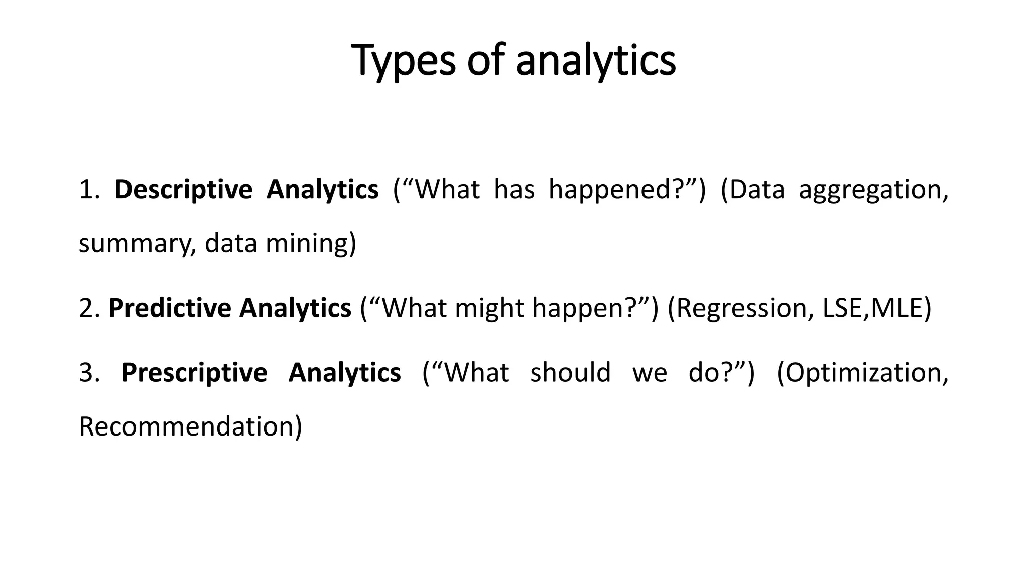 Introductions to Business Analytics | PPTX
