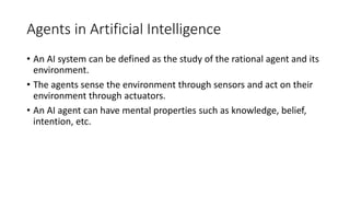 Unit-1.pptx | Artificial Intelligence | Technology & Computing