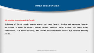 INTRODUCTION TO CRYPTOGRAPHY & SECURITY | PDF