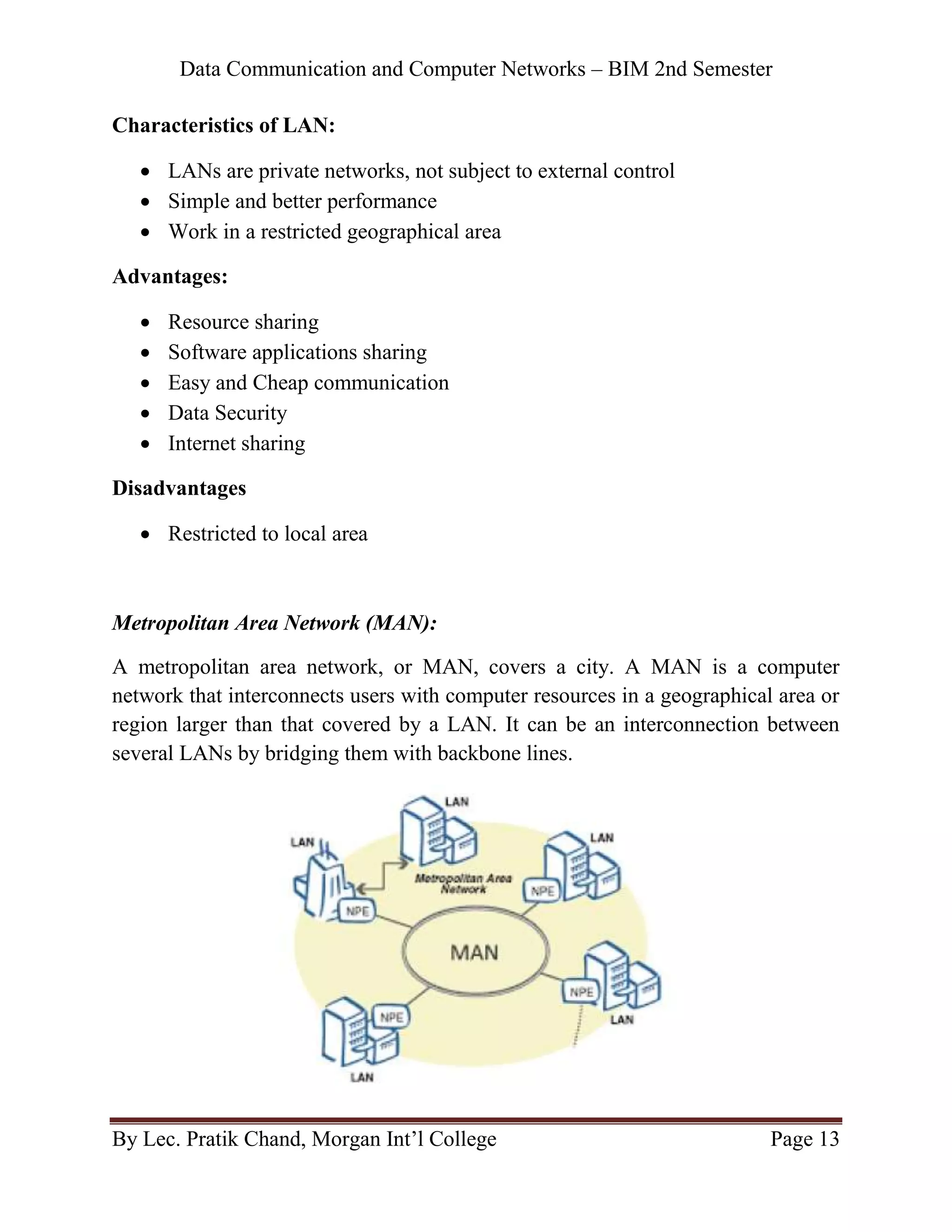 Unit-1.docx | Computer Networking | Computing