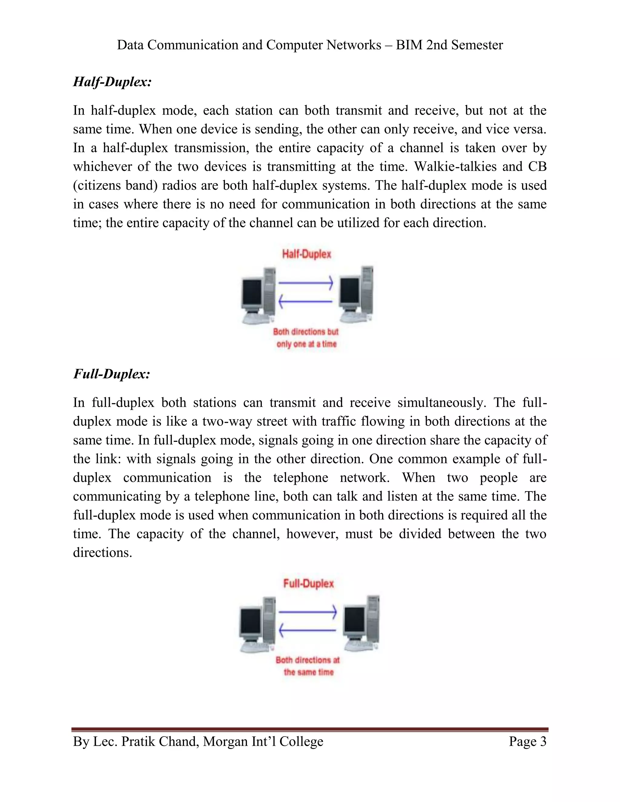 Unit-1.docx | Computer Networking | Computing