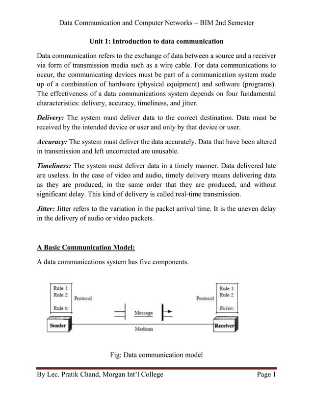 Unit 1docx Computer Networking Computing