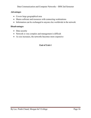 Unit-1.docx | Computer Networking | Computing