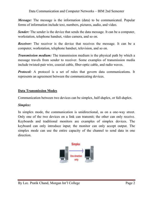 Unit-1.docx | Computer Networking | Computing