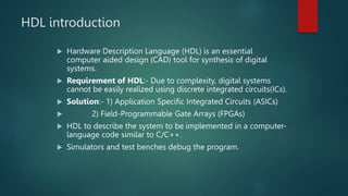 vlsi introduction to hdl and its typesunit-1.pptx