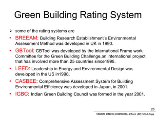 Green building importance and case study | PPT