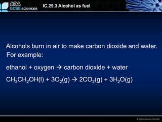 Alcohol as fuel-Properties of alcohols as fuels.ppt