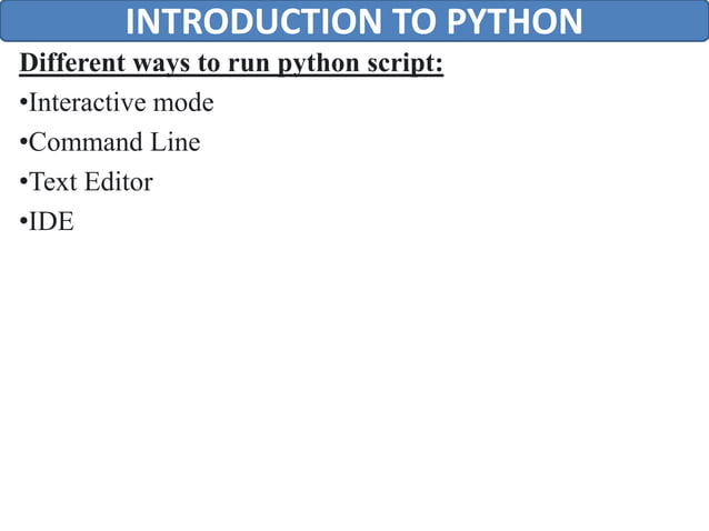 Introduction to Python Unit -1 Part .pdf