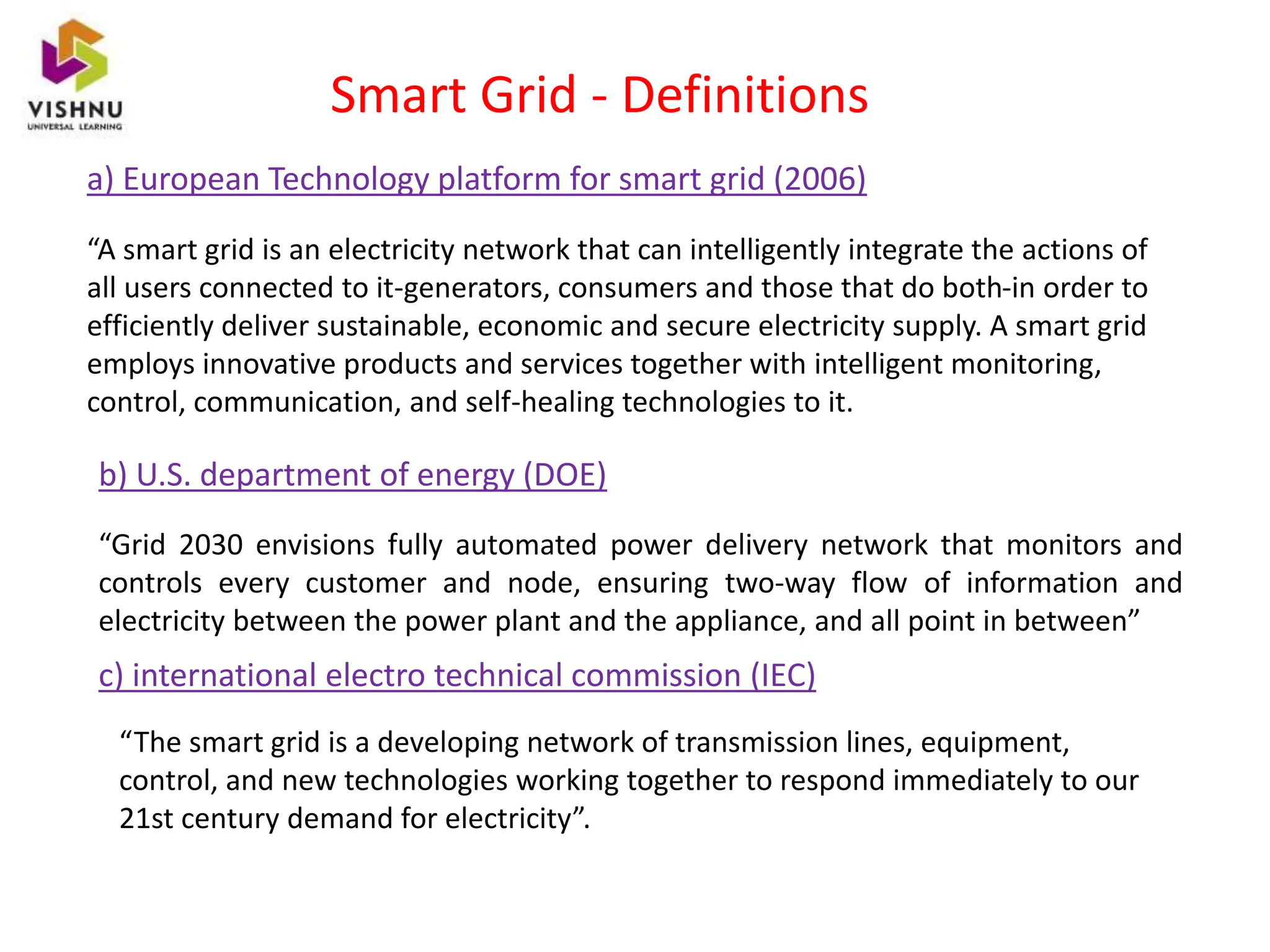 smart grid introduction analysis and importance | PPT