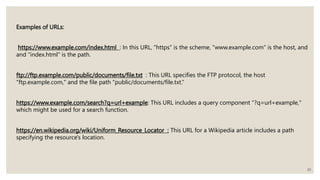 UNIT-1.pptx that contains the web and internet of tecnology | PPT