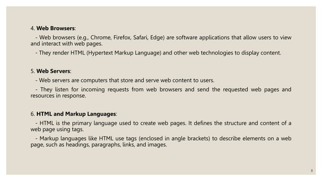 UNIT-1.pptx that contains the web and internet of tecnology | PPT