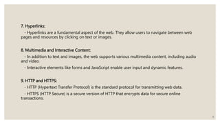 UNIT-1.pptx that contains the web and internet of tecnology | PPT