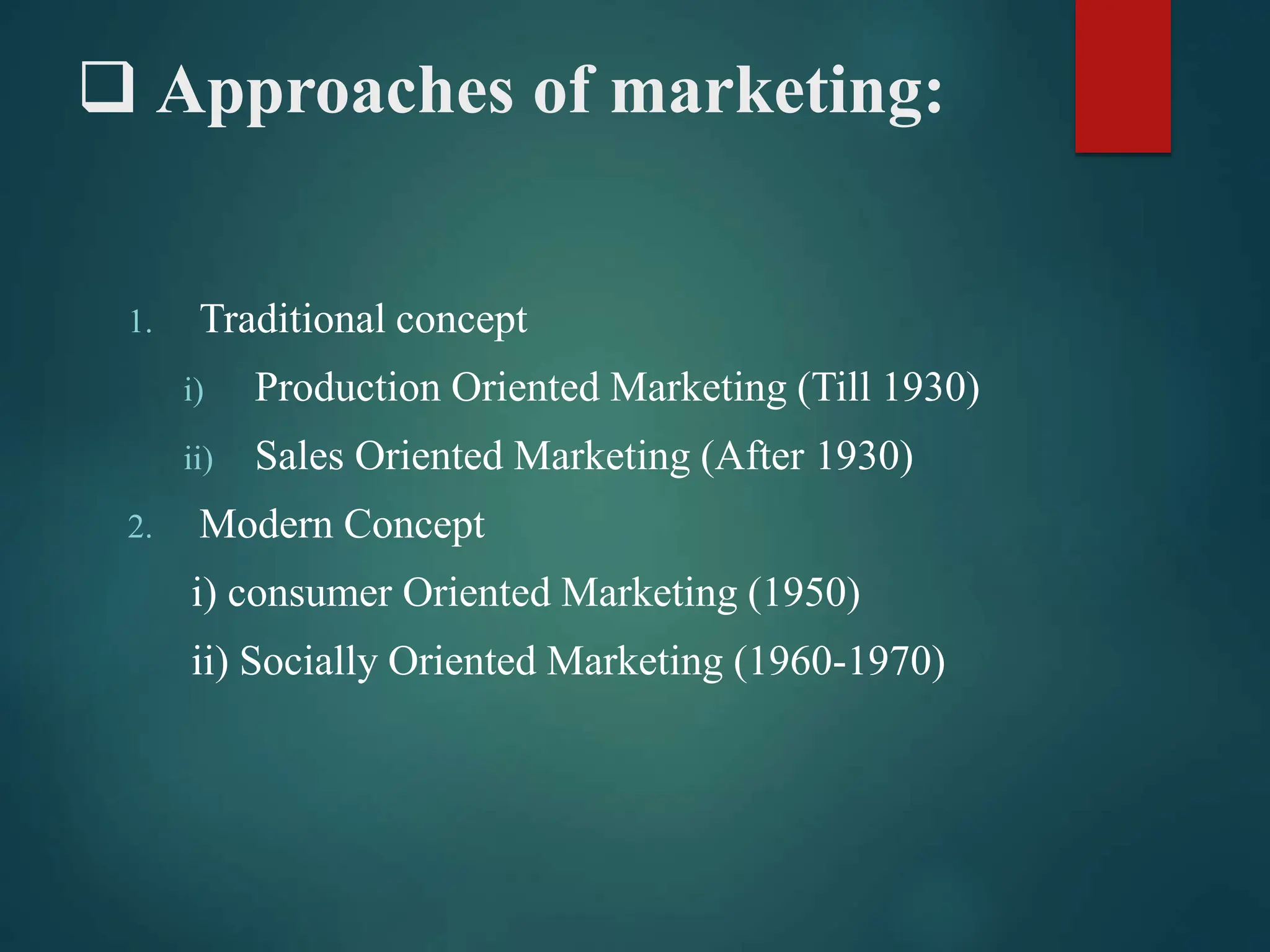 Principles of Marketing: Unit No. 1: Important notes for FYBBA students ...