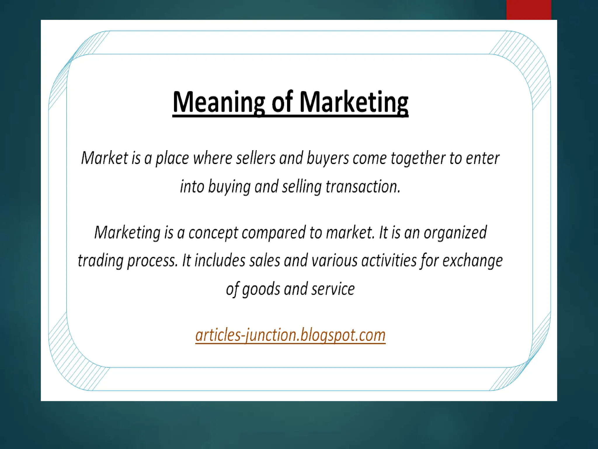 Principles of Marketing: Unit No. 1: Important notes for FYBBA students ...