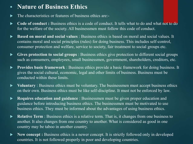 Business Ethics: CHAPTER 1: INTRODUCTION TO BUSINESS ETHICS | PPTX ...