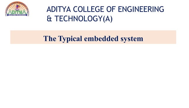 R20 REGULATION JNTUK EMBEDDED SYSTEMS UNIT-1 | PPTX | Computing | Technology & Computing